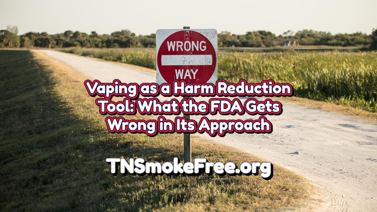 ARTICLE - Vaping as a Harm Reduction Tool: What the FDA Gets Wrong in ...